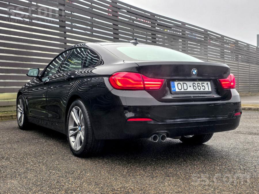 Black BMW 435 2018 in Riga, with an engine capacity of 3.00 L and mileage of 174 thousand km for 13890 €, photo 3 on AUTOMOTO.COM.LV