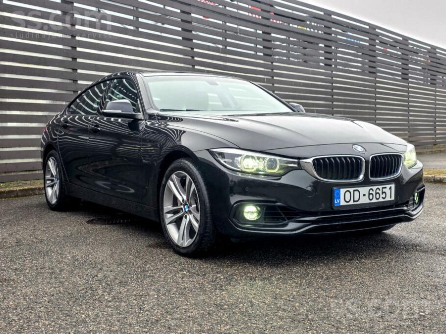 Black BMW 435 2018 in Riga, with an engine capacity of 3.00 L and mileage of 174 thousand km for 13890 €, photo 4 on AUTOMOTO.COM.LV