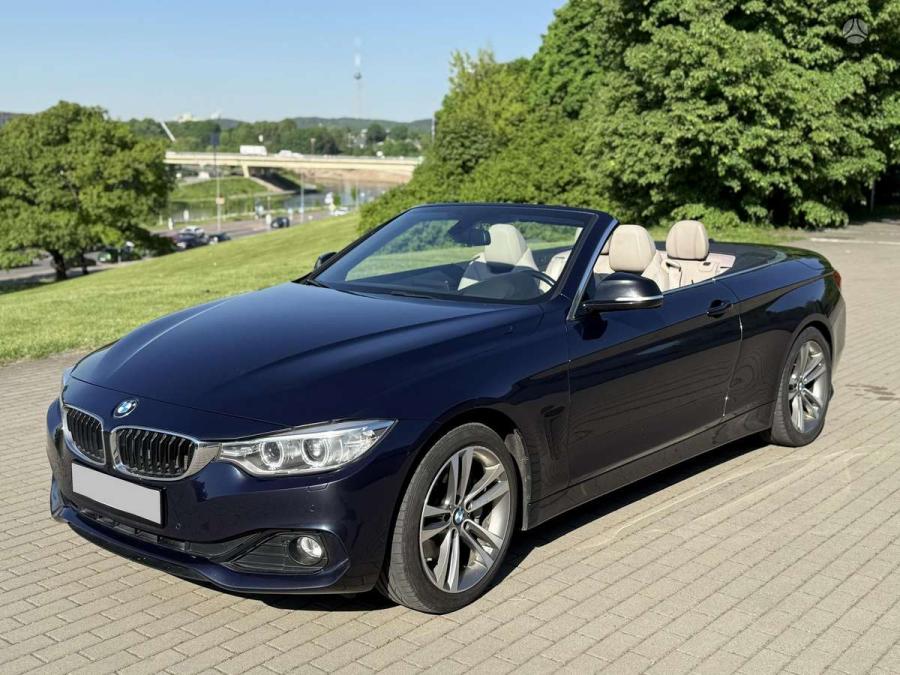 Blue BMW 435 2015 in Vilnius, with an engine capacity of 2.98 L and mileage of 100 thousand km for 18300 €, photo 3 on AUTOMOTO.COM.LV