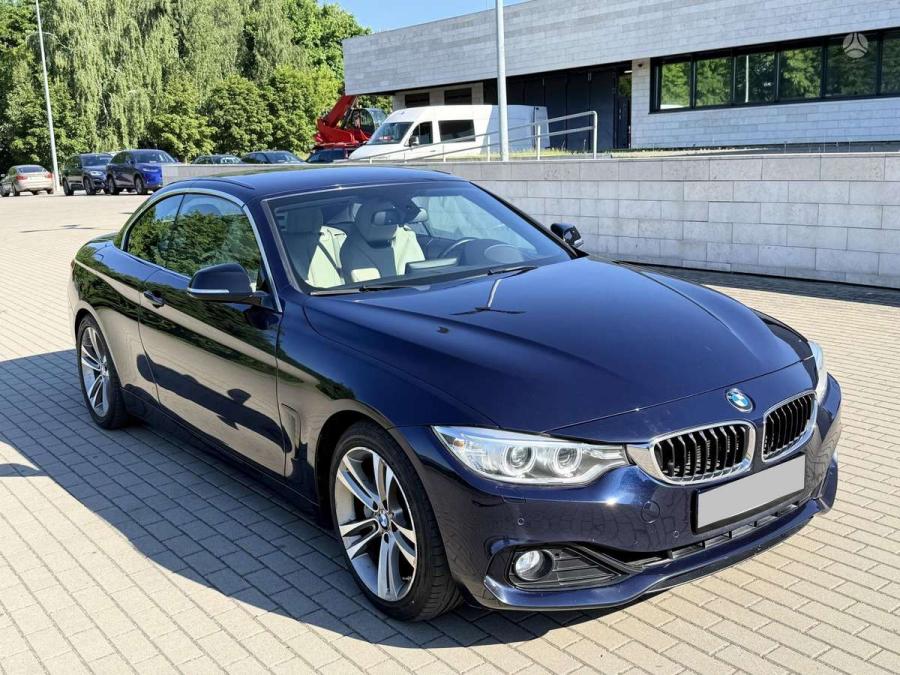 Blue BMW 435 2015 in Vilnius, with an engine capacity of 2.98 L and mileage of 100 thousand km for 18300 €, photo 8 on AUTOMOTO.COM.LV