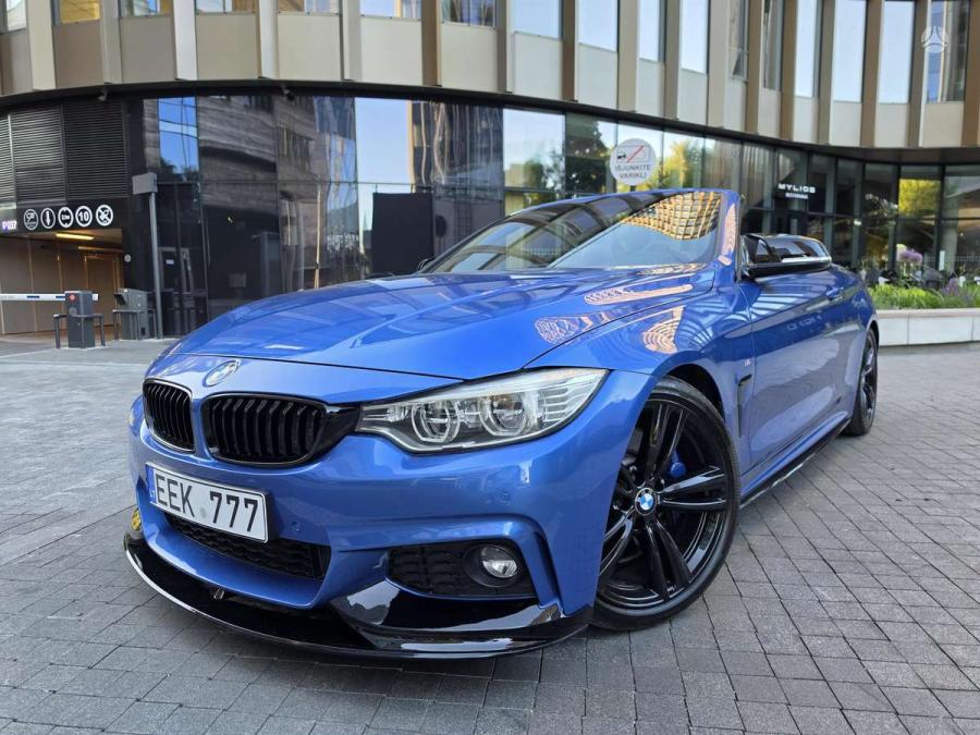 Blue BMW 435 2016 in Vilnius, with an engine capacity of 2.98 L and mileage of 169 thousand km for 21900 €, photo 1 on AUTOMOTO.COM.LV