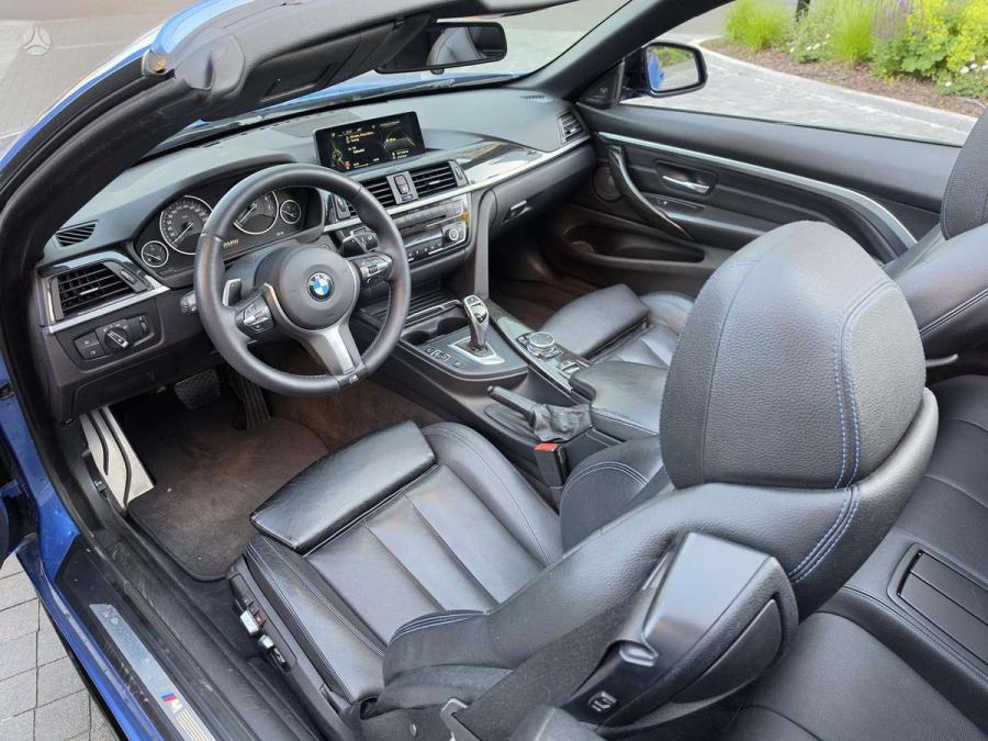 Blue BMW 435 2016 in Vilnius, with an engine capacity of 2.98 L and mileage of 169 thousand km for 21900 €, photo 12 on AUTOMOTO.COM.LV