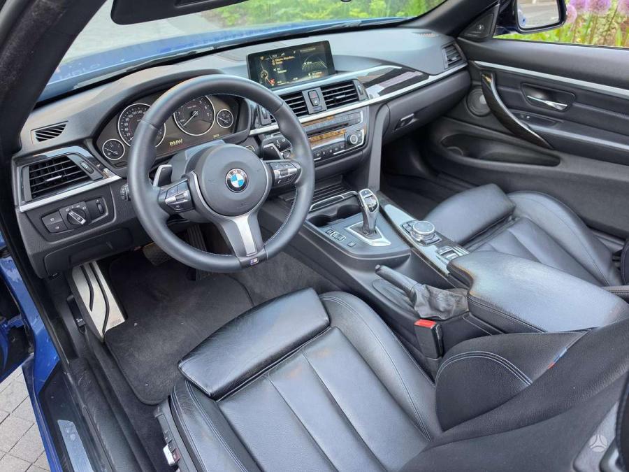 Blue BMW 435 2016 in Vilnius, with an engine capacity of 2.98 L and mileage of 169 thousand km for 21900 €, photo 15 on AUTOMOTO.COM.LV