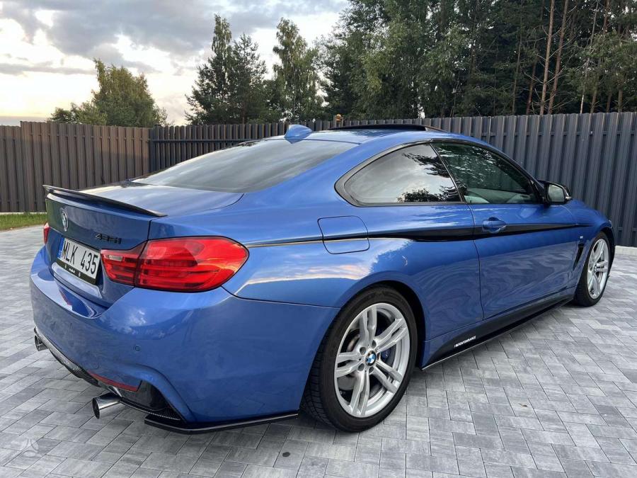 Blue BMW 435 2014 in Vilnius, with an engine capacity of 2.98 L and mileage of 230 thousand km for 16850 €, photo 9 on AUTOMOTO.COM.LV