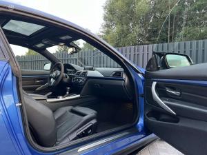 Blue BMW 435 2014 in Vilnius, with an engine capacity of 2.98 L and mileage of 230 thousand km for 16850 €, photo 14 on AUTOMOTO.COM.LV