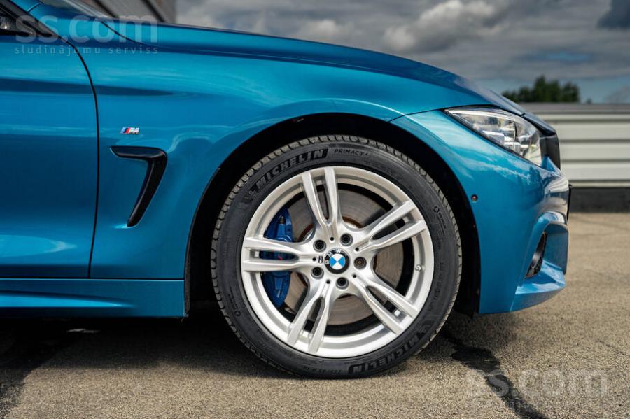 Blue BMW 435 2017 in Riga, with an engine capacity of 3.00 L and mileage of 219 thousand km for 21550 €, photo 9 on AUTOMOTO.COM.LV