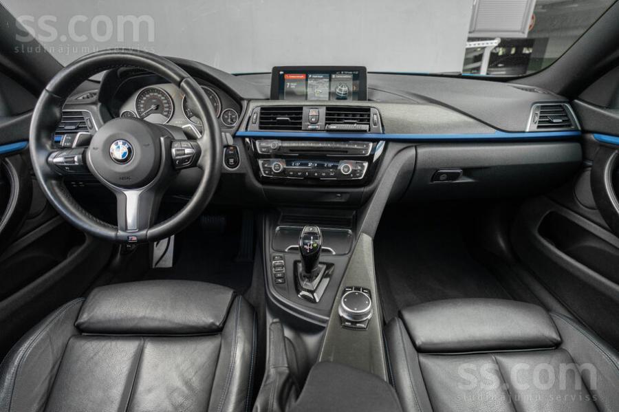 Blue BMW 435 2017 in Riga, with an engine capacity of 3.00 L and mileage of 219 thousand km for 21550 €, photo 15 on AUTOMOTO.COM.LV