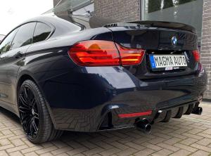 Black BMW 435 Gran Coupe 2014 in Marijampole, with an engine capacity of 2.99 L and mileage of 240 thousand km for 15850 €, photo 13 on AUTOMOTO.COM.LV