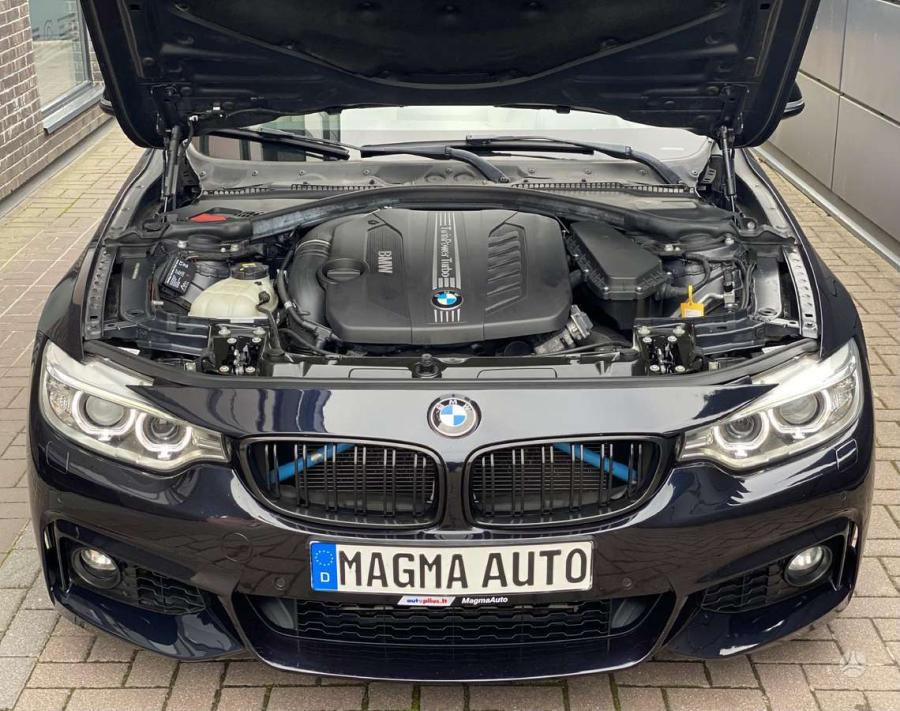 Black BMW 435 Gran Coupe 2014 in Marijampole, with an engine capacity of 2.99 L and mileage of 240 thousand km for 15850 €, photo 40 on AUTOMOTO.COM.LV