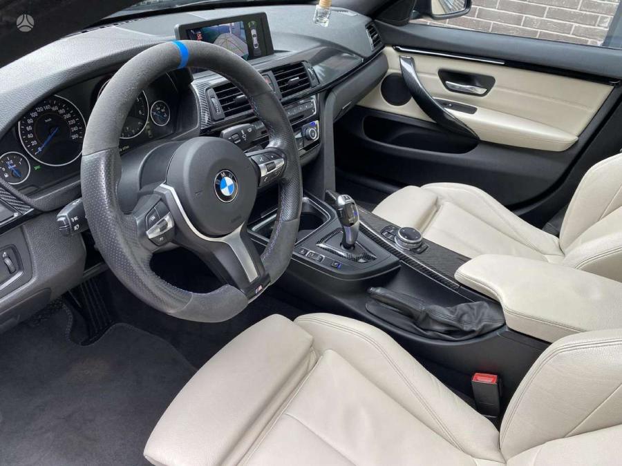 Black BMW 435 Gran Coupe 2014 in Marijampole, with an engine capacity of 2.99 L and mileage of 240 thousand km for 15350 €, photo 21 on AUTOMOTO.COM.LV