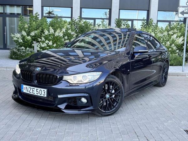 Black BMW 435 Gran Coupe 2015 in Vilnius, with an engine capacity of 2.99 L and mileage of 210 thousand km for 13950 €, photo 1 on AUTOMOTO.COM.LV
