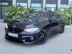 Melns BMW 435 Gran Coupe 2015 Viļņa, ar dzinēja tilpumu 2.99 L un nobraukumu 210 tūkst. km par 13950 €, foto  vietnē AUTOMOTO.COM.LV