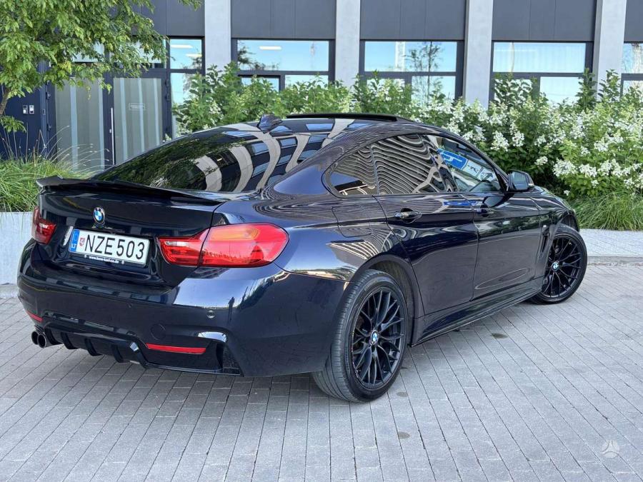 Melns BMW 435 Gran Coupe 2015 Viļņa, ar dzinēja tilpumu 2.99 L un nobraukumu 210 tūkst. km par 13950 €, foto 8 vietnē AUTOMOTO.COM.LV