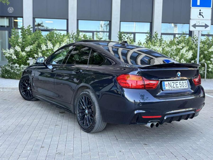 Melns BMW 435 Gran Coupe 2015 Viļņa, ar dzinēja tilpumu 2.99 L un nobraukumu 210 tūkst. km par 13950 €, foto 9 vietnē AUTOMOTO.COM.LV