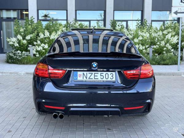 Black BMW 435 Gran Coupe 2015 in Vilnius, with an engine capacity of 2.99 L and mileage of 210 thousand km for 13950 €, photo 9 on AUTOMOTO.COM.LV