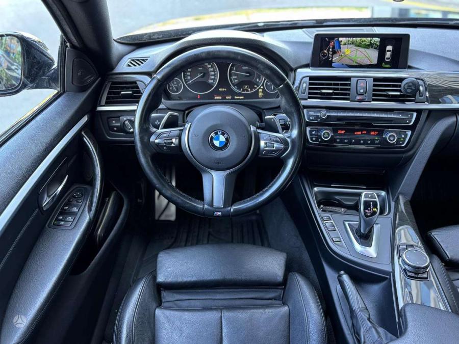 Melns BMW 435 Gran Coupe 2015 Viļņa, ar dzinēja tilpumu 2.99 L un nobraukumu 210 tūkst. km par 13950 €, foto 17 vietnē AUTOMOTO.COM.LV