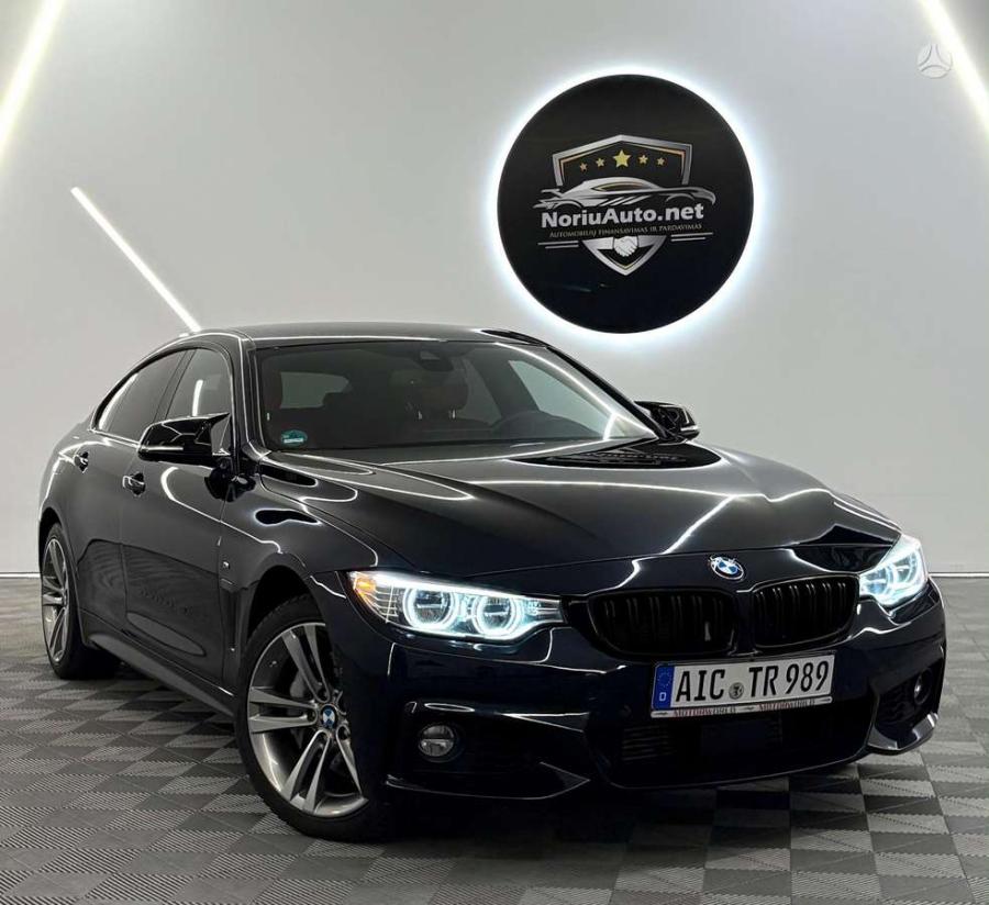 Black BMW 435 Gran Coupe 2016 in Marijampole, with an engine capacity of 2.99 L and mileage of 222 thousand km for 16850 €, photo 1 on AUTOMOTO.COM.LV