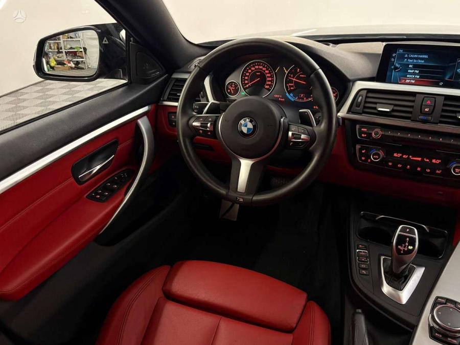 Black BMW 435 Gran Coupe 2016 in Marijampole, with an engine capacity of 2.99 L and mileage of 222 thousand km for 16850 €, photo 19 on AUTOMOTO.COM.LV