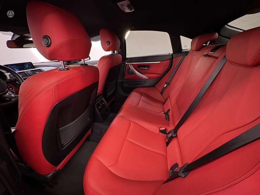 Black BMW 435 Gran Coupe 2016 in Marijampole, with an engine capacity of 2.99 L and mileage of 222 thousand km for 16850 €, photo 23 on AUTOMOTO.COM.LV