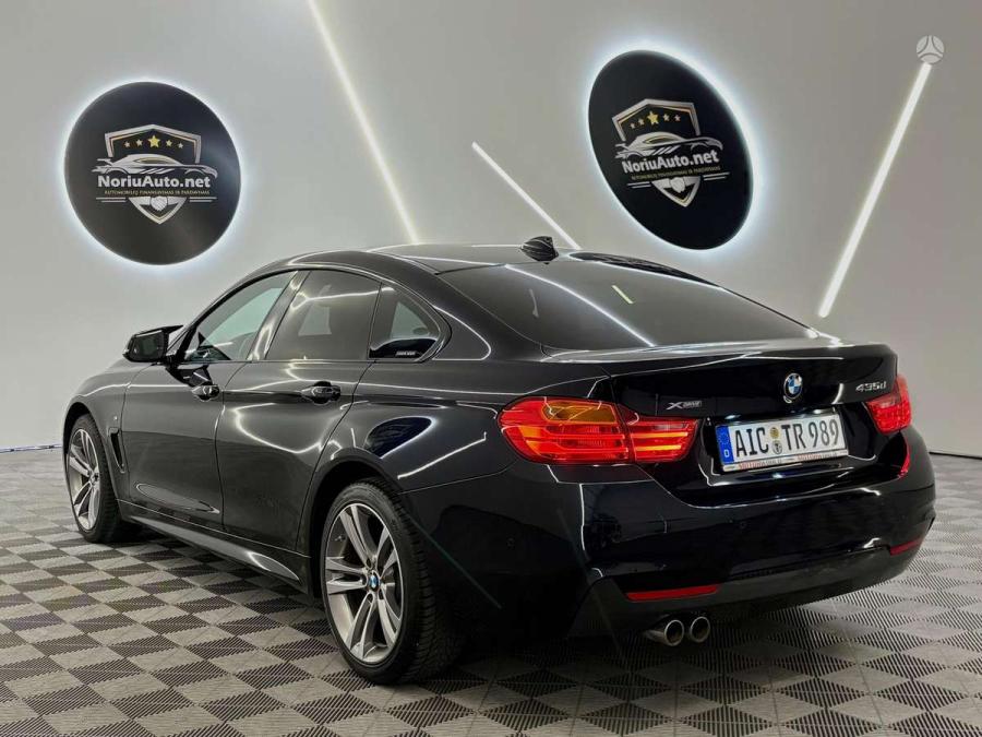 Black BMW 435 Gran Coupe 2016 in Marijampole, with an engine capacity of 2.99 L and mileage of 222 thousand km for 16850 €, photo 31 on AUTOMOTO.COM.LV
