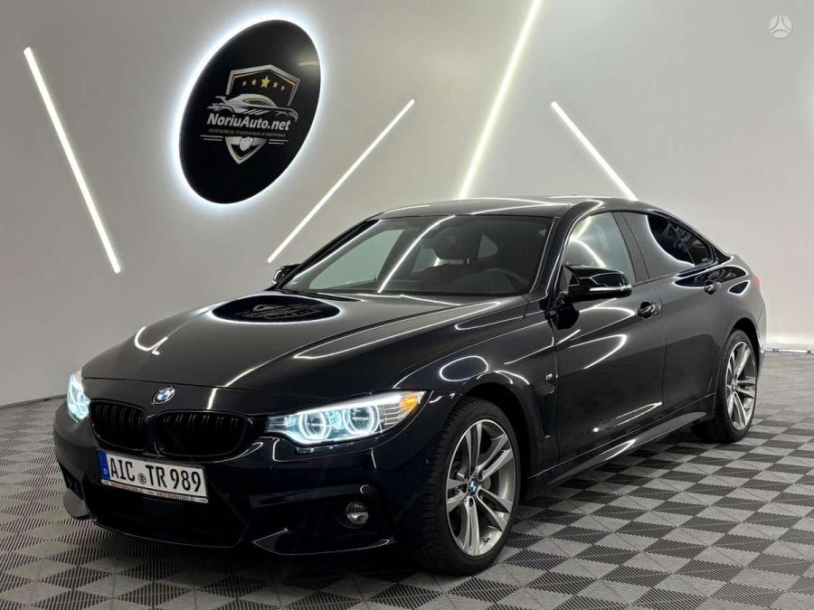 Black BMW 435 Gran Coupe 2016 in Marijampole, with an engine capacity of 2.99 L and mileage of 222 thousand km for 16850 €, photo 38 on AUTOMOTO.COM.LV