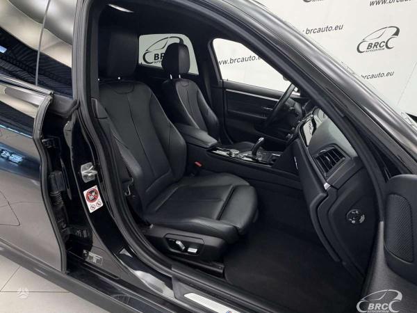 Black BMW 435 Gran Coupe 2016 in Vilnius, with an engine capacity of 2.99 L and mileage of 216 thousand km for 14900 €, photo 8 on AUTOMOTO.COM.LV