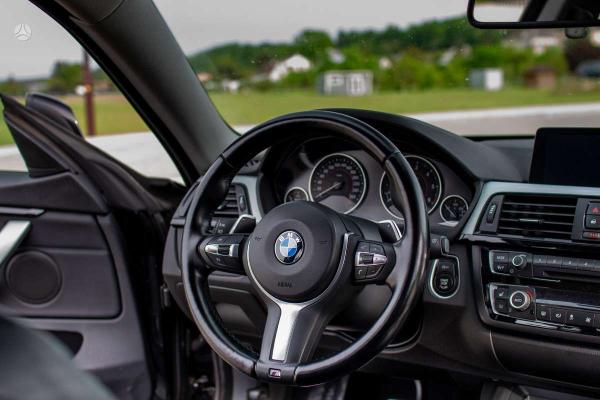Black BMW 435 Gran Coupe 2015 in Kaunas, with an engine capacity of 3.00 L and mileage of 161 thousand km for 15200 €, photo 9 on AUTOMOTO.COM.LV