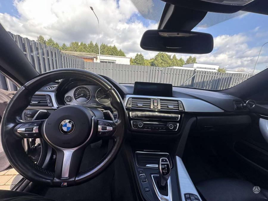 Blue BMW 435 Gran Coupe 2015 in Vilnius, with an engine capacity of 2.99 L and mileage of 222 thousand km for 16200 €, photo 11 on AUTOMOTO.COM.LV