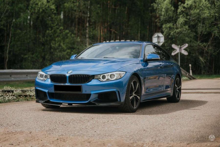 Blue BMW 435 Gran Coupe 2015 in Svencionys, with an engine capacity of 2.98 L and mileage of 182 thousand km for 13500 €, photo 1 on AUTOMOTO.COM.LV