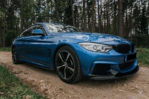 Blue BMW 435 Gran Coupe 2015 in Svencionys, with an engine capacity of 2.98 L and mileage of 182 thousand km for 13500 €, photo 4 on AUTOMOTO.COM.LV