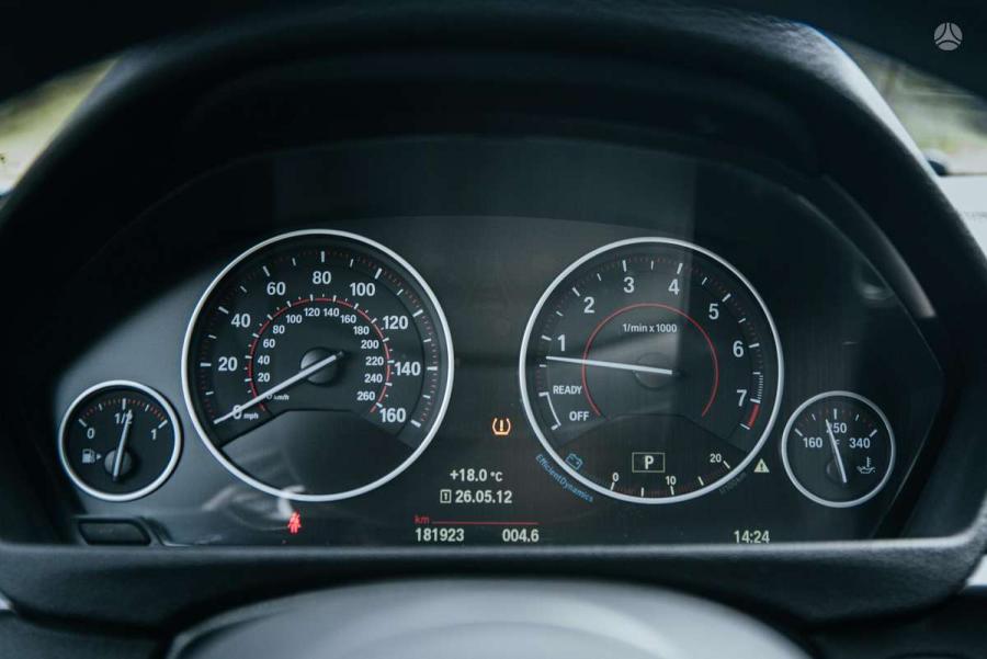 Blue BMW 435 Gran Coupe 2015 in Svencionys, with an engine capacity of 2.98 L and mileage of 182 thousand km for 13500 €, photo 14 on AUTOMOTO.COM.LV