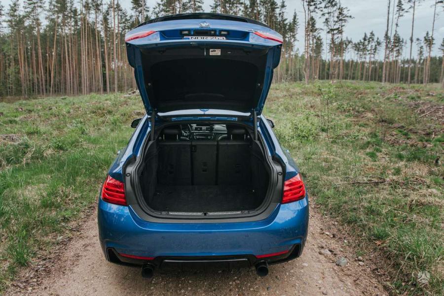 Blue BMW 435 Gran Coupe 2015 in Svencionys, with an engine capacity of 2.98 L and mileage of 182 thousand km for 13500 €, photo 20 on AUTOMOTO.COM.LV