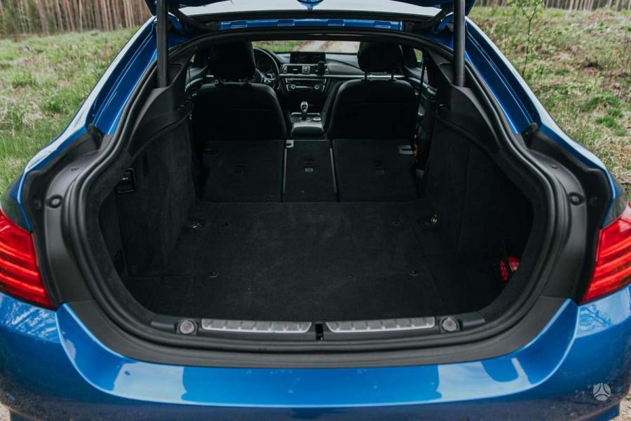 Blue BMW 435 Gran Coupe 2015 in Svencionys, with an engine capacity of 2.98 L and mileage of 182 thousand km for 13500 €, photo 23 on AUTOMOTO.COM.LV