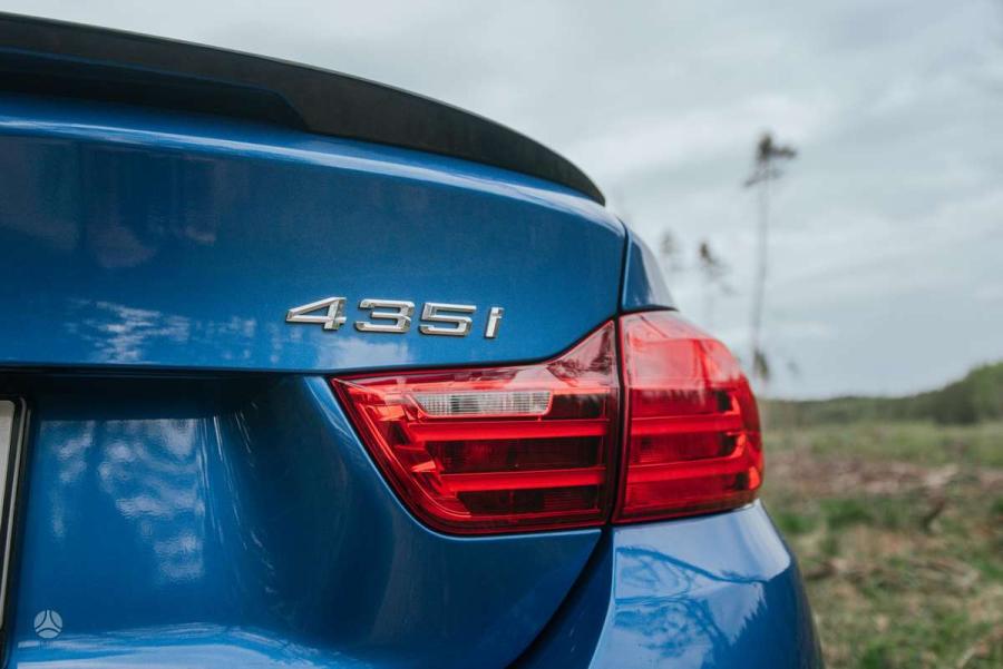Blue BMW 435 Gran Coupe 2015 in Svencionys, with an engine capacity of 2.98 L and mileage of 182 thousand km for 13500 €, photo 24 on AUTOMOTO.COM.LV