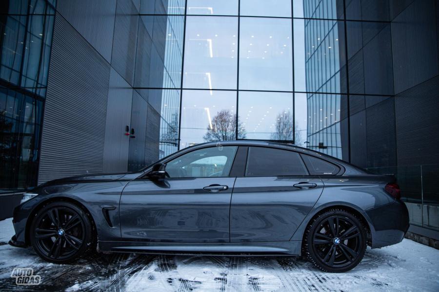Pelēks BMW 435 Gran Coupe 2015 Viļņa, ar dzinēja tilpumu 3.00 L un nobraukumu 89 tūkst. km par 21000 €, foto 4 vietnē AUTOMOTO.COM.LV