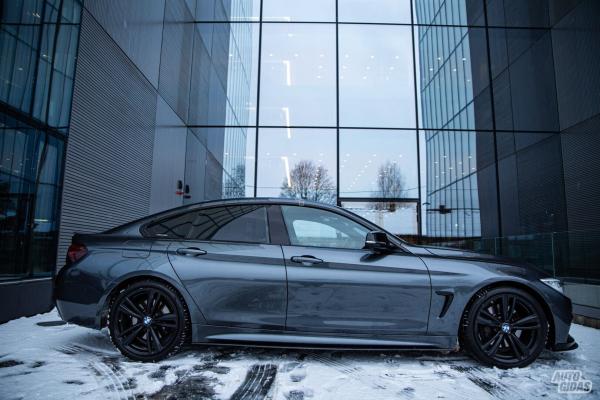 Grey BMW 435 Gran Coupe 2015 in Vilnius, with an engine capacity of 3.00 L and mileage of 89 thousand km for 21000 €, photo 5 on AUTOMOTO.COM.LV