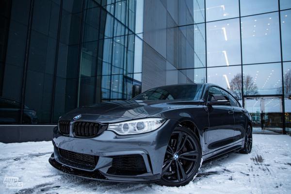 Grey BMW 435 Gran Coupe 2015 in Vilnius, with an engine capacity of 3.00 L and mileage of 89 thousand km for 21000 €, photo 9 on AUTOMOTO.COM.LV