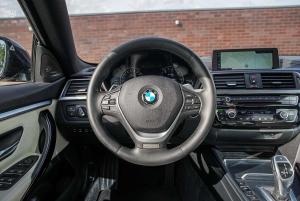 Grey BMW 435 Gran Coupe 2017 in Marijampole, with an engine capacity of 2.99 L and mileage of 244 thousand km for 16950 €, photo 15 on AUTOMOTO.COM.LV