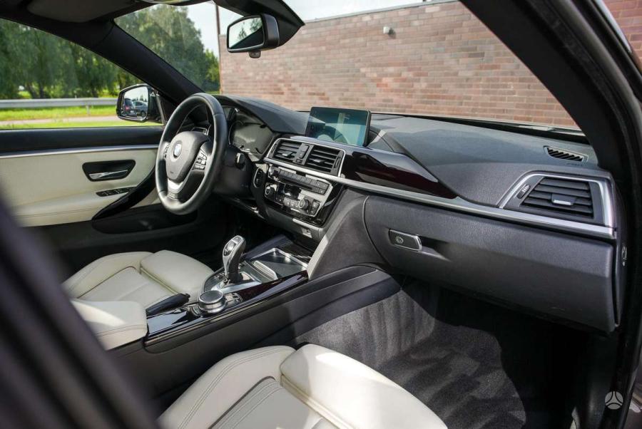 Grey BMW 435 Gran Coupe 2017 in Marijampole, with an engine capacity of 2.99 L and mileage of 244 thousand km for 16950 €, photo 38 on AUTOMOTO.COM.LV