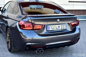 Grey BMW 435 Gran Coupe 2015 in Kretinga, with an engine capacity of 3.00 L and mileage of 270 thousand km for 15999 €, photo 9 on AUTOMOTO.COM.LV