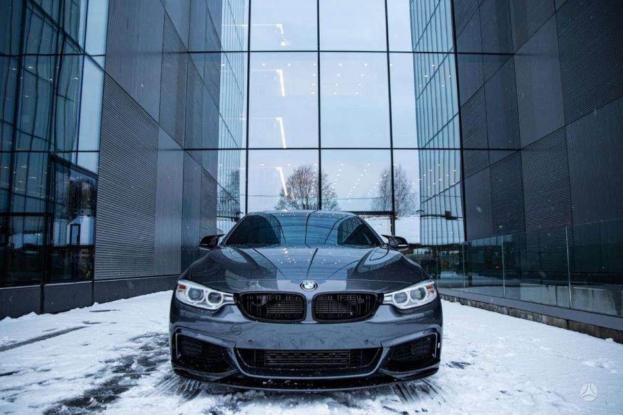 Pelēks BMW 435 Gran Coupe 2015 Viļņa, ar dzinēja tilpumu 3.00 L un nobraukumu 89 tūkst. km par 21000 €, foto 2 vietnē AUTOMOTO.COM.LV