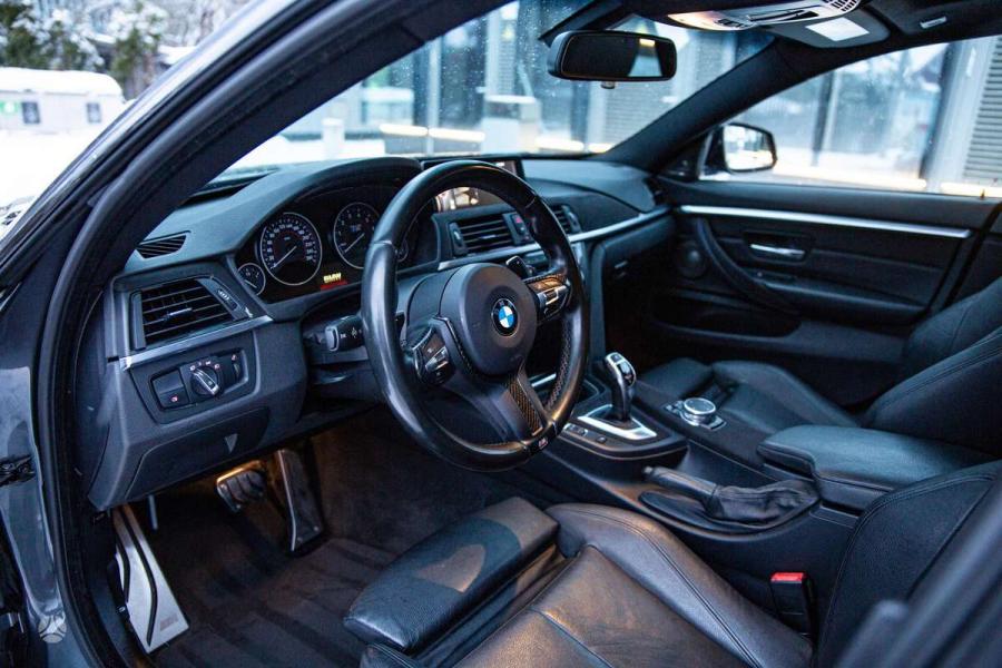 Pelēks BMW 435 Gran Coupe 2015 Viļņa, ar dzinēja tilpumu 3.00 L un nobraukumu 89 tūkst. km par 21000 €, foto 11 vietnē AUTOMOTO.COM.LV