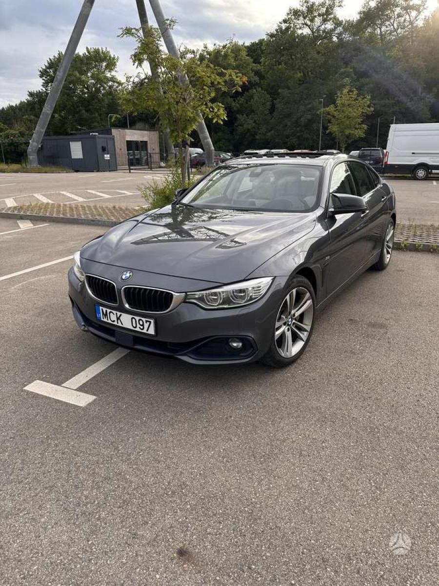 Pelēks BMW 435 Gran Coupe 2015 Viļņa, ar dzinēja tilpumu 2.99 L un nobraukumu 287 tūkst. km par 16000 €, foto 3 vietnē AUTOMOTO.COM.LV