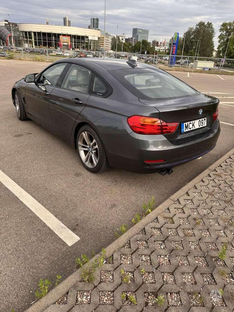 Pelēks BMW 435 Gran Coupe 2015 Viļņa, ar dzinēja tilpumu 2.99 L un nobraukumu 287 tūkst. km par 16000 €, foto 5 vietnē AUTOMOTO.COM.LV