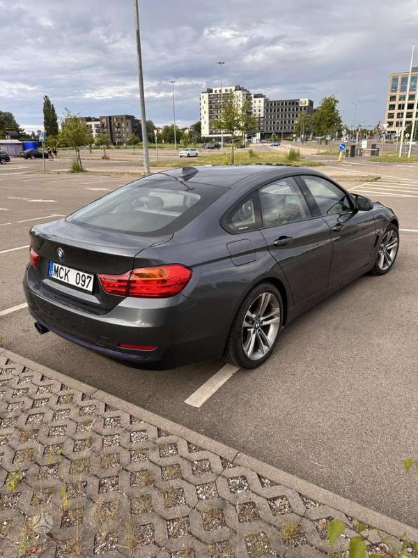 Grey BMW 435 Gran Coupe 2015 in Vilnius, with an engine capacity of 2.99 L and mileage of 287 thousand km for 16000 €, photo 6 on AUTOMOTO.COM.LV