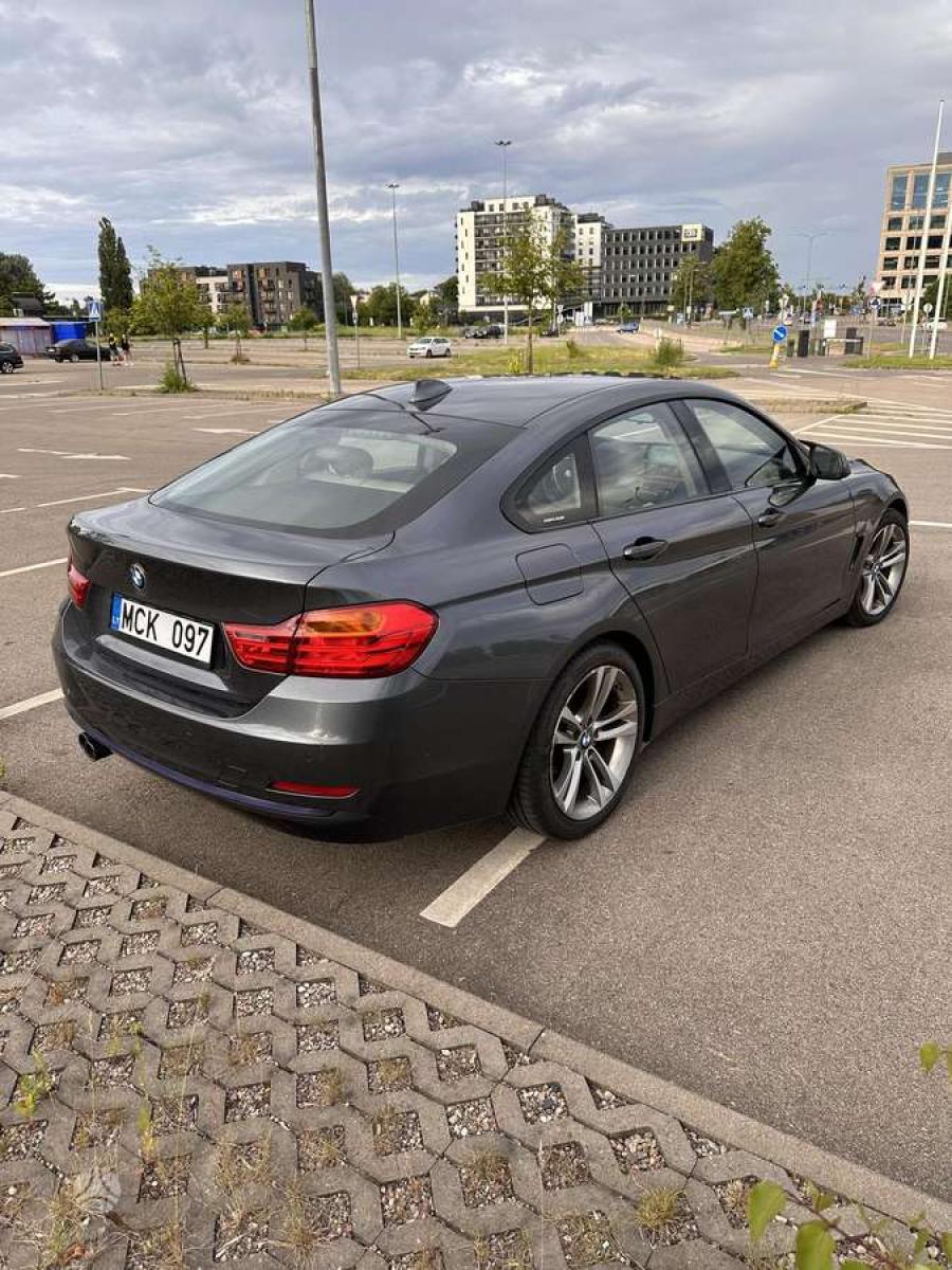 Pelēks BMW 435 Gran Coupe 2015 Viļņa, ar dzinēja tilpumu 2.99 L un nobraukumu 287 tūkst. km par 16000 €, foto 7 vietnē AUTOMOTO.COM.LV