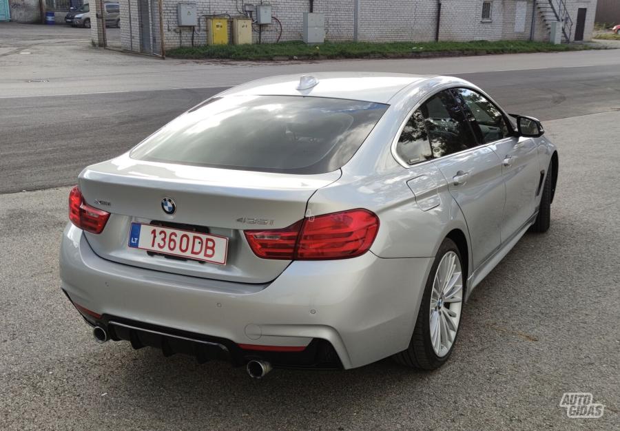 Pelēks BMW 435 Gran Coupe 2015 Kauņa, ar dzinēja tilpumu 3.00 L un nobraukumu 163 tūkst. km par 16500 €, foto 4 vietnē AUTOMOTO.COM.LV