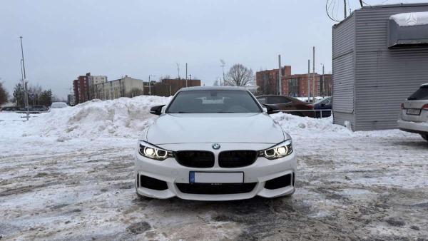 White BMW 435 Gran Coupe 2015 in Vilnius, with an engine capacity of 2.98 L and mileage of 149 thousand km for 16999 €, photo 2 on AUTOMOTO.COM.LV