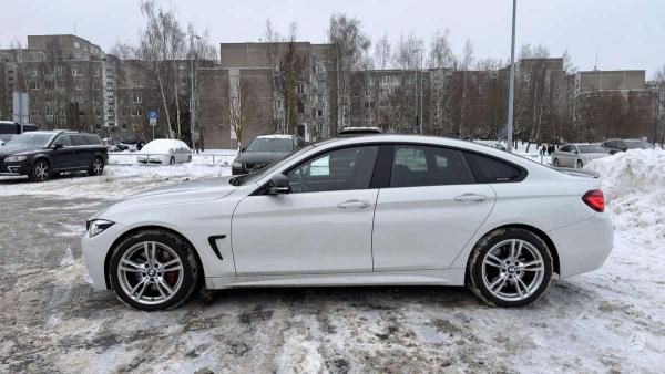 White BMW 435 Gran Coupe 2015 in Vilnius, with an engine capacity of 2.98 L and mileage of 149 thousand km for 16999 €, photo 8 on AUTOMOTO.COM.LV