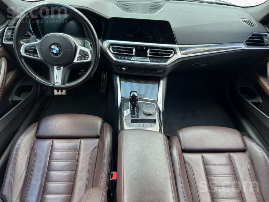 Black BMW 440 2021 in Riga, with an engine capacity of 3.00 L and mileage of 69 thousand km for 44200 €, photo 8 on AUTOMOTO.COM.LV